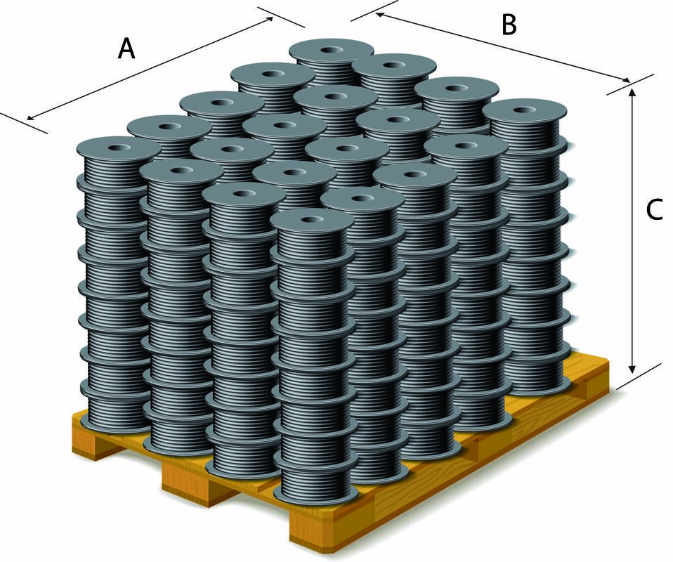 Spazzolplastica | Recycled plastic support spool with capacity 33 lbs
